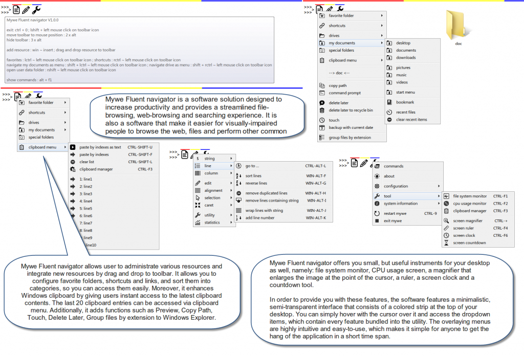 Fluent navigator - Mywe Type faster, Text expander